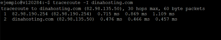 Cómo realizar traceroute desde diferentes SO - Ayuda | dinahosting