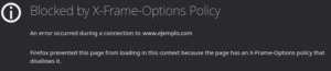 Permitir frames con X-Frame-Options - Ayuda | dinahosting