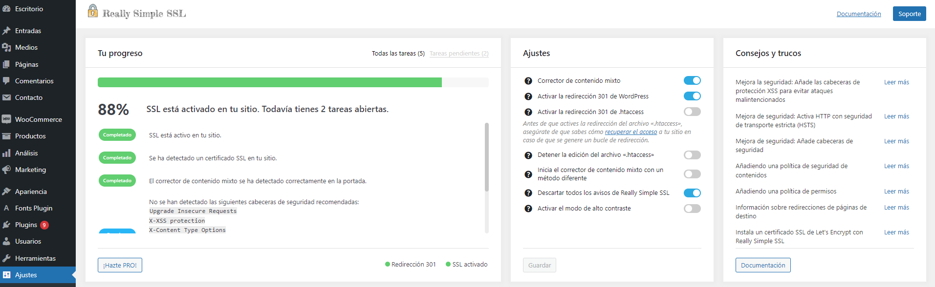 Cómo configurar el plugin Really Simple SSL en tu WordPress