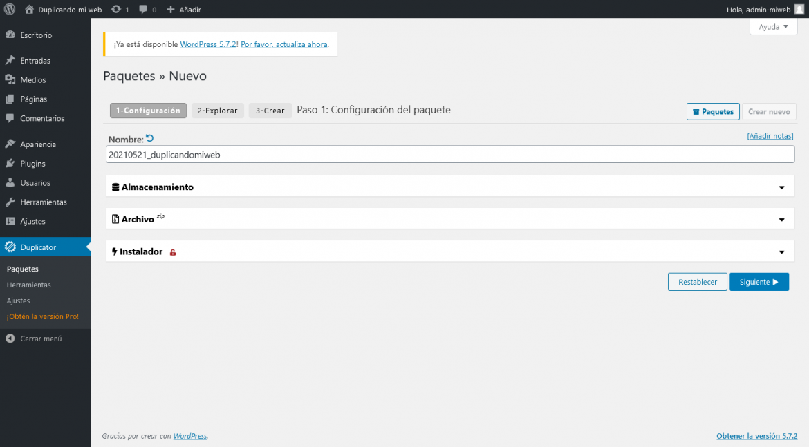 Cómo instalar Duplicator, el plugin para migrar WordPress
