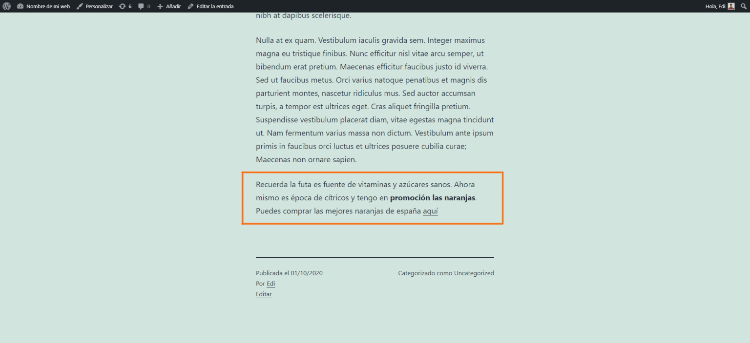 Sumar funcionalidades con snippets en WordPress - Dinahosting