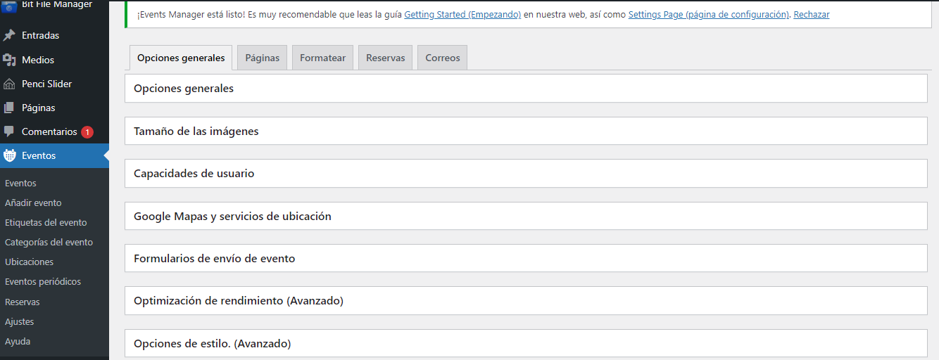Aprende a crear y gestionar eventos con el plugin Events Manager