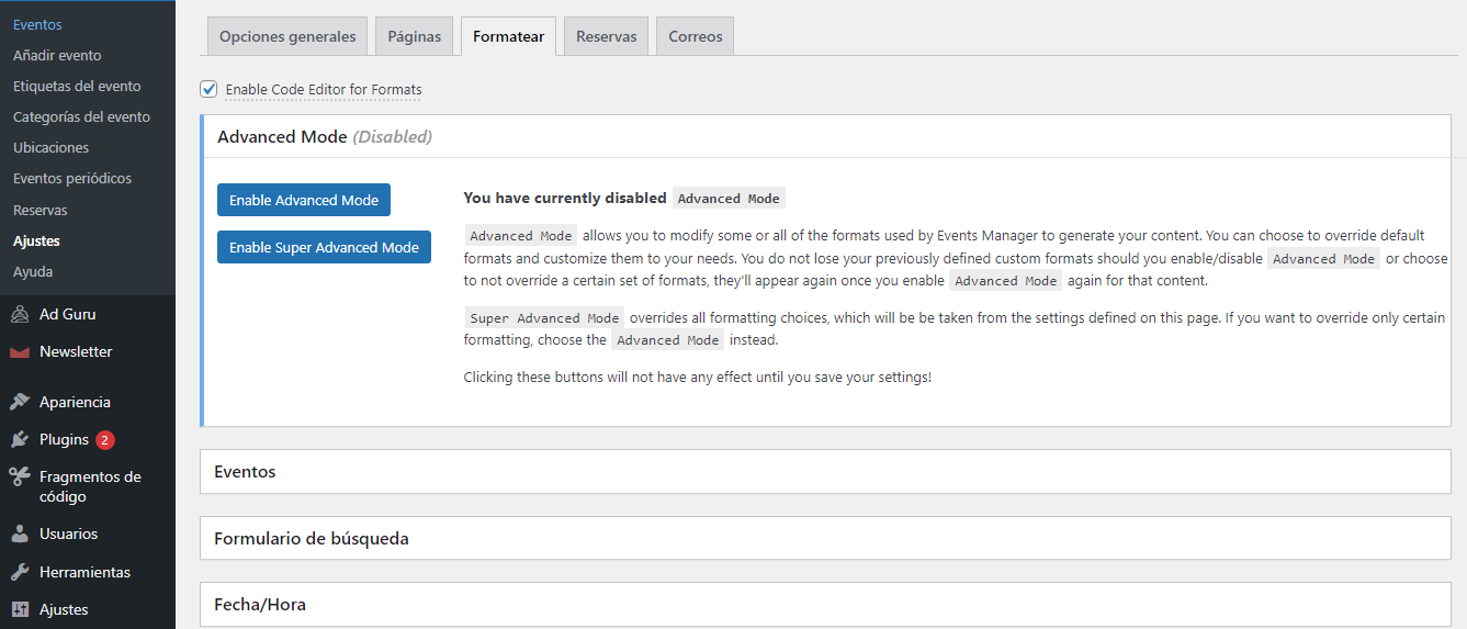 Aprende a crear y gestionar eventos con el plugin Events Manager