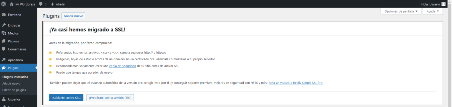 Cómo configurar el plugin Really Simple SSL en tu WordPress