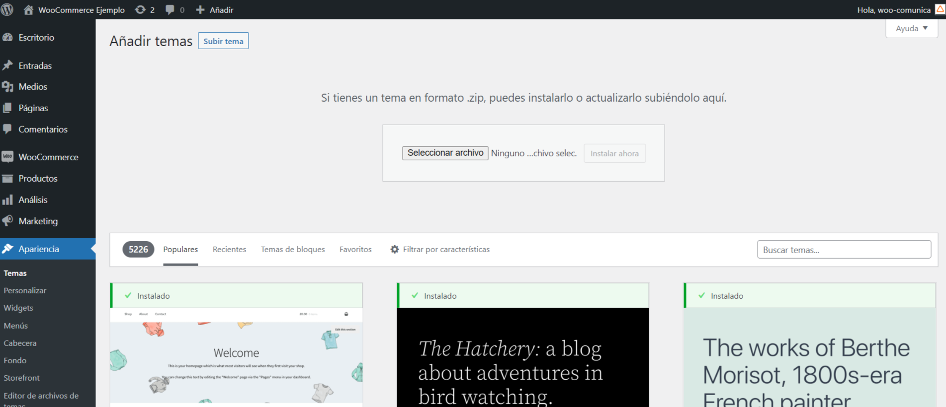 Las 5 mejores páginas de temas para WordPress - Dinahosting
