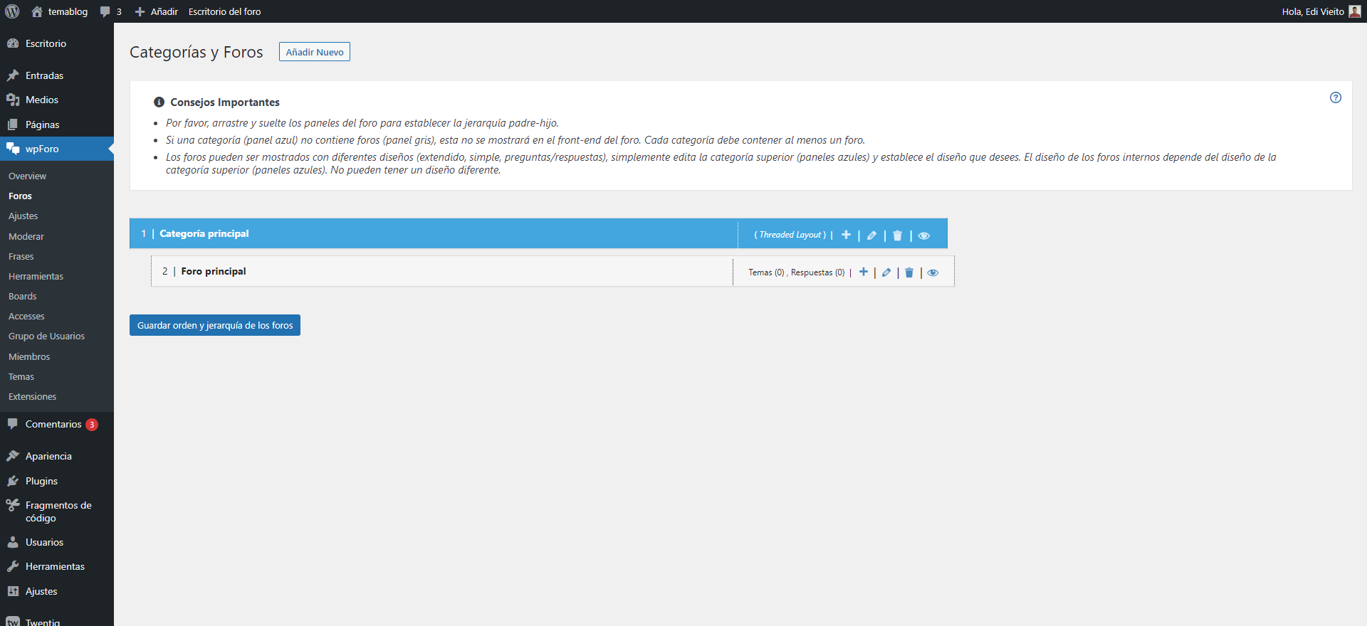 Cómo montar foros o comunidades en WordPress - El blog de dinahosting