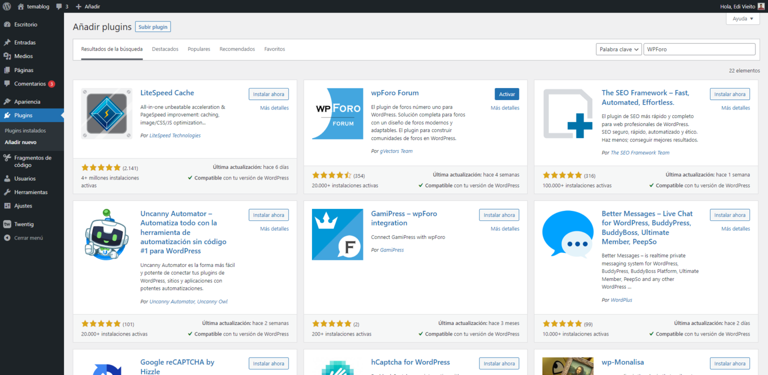 Cómo montar foros o comunidades en WordPress - El blog de dinahosting