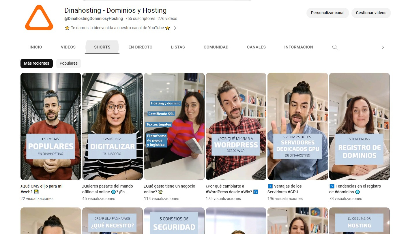 Mejorar SEO en YouTube - El blog de dinahosting