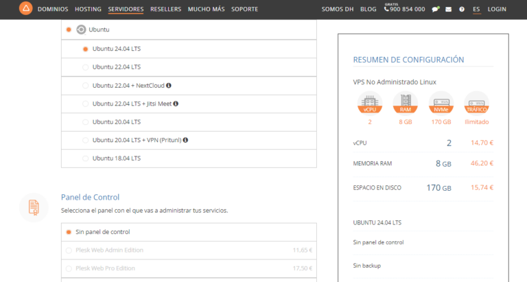 Descubre Ubuntu 24.04 LTS Noble Numbat. ¡Disponible en dinahosting!